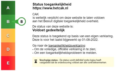 Toegankelijkheid - CAK Zakelijk